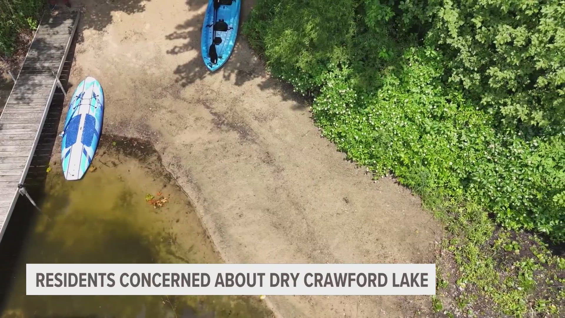 Kent Co. homeowners concerned about drop in water level at lake