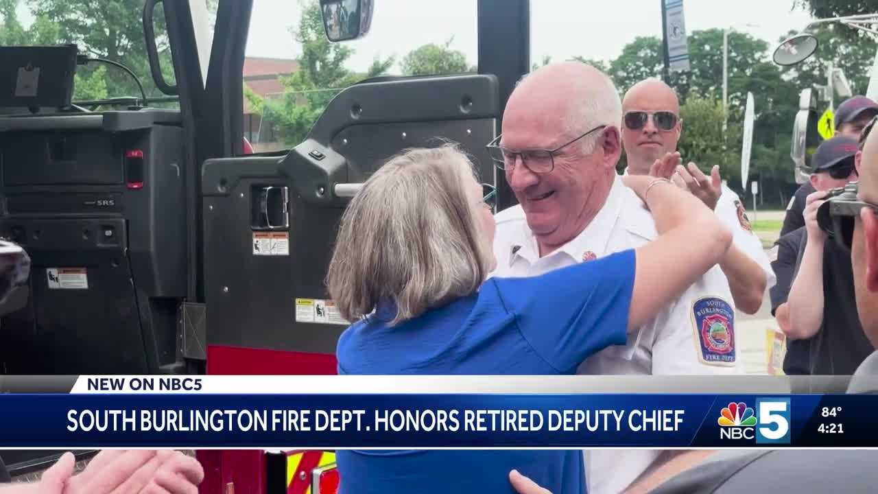 South Burlington Fire Department honors retiring deputy chief