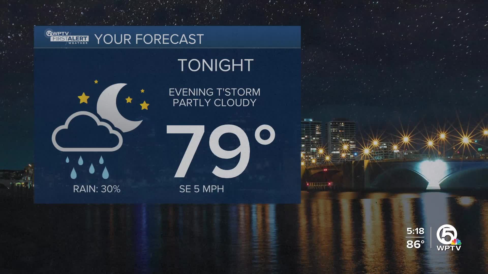 WPTV First Alert Weather Forecast for Evening of Friday, July 11, 2025