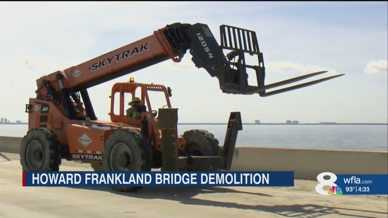 FDOT begins demolition of 1960s Howard Frankland Bridge