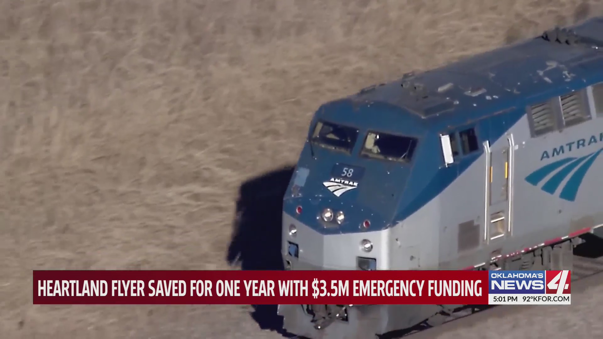 Heartland flyer saved for one year with $3.5M emergency fund