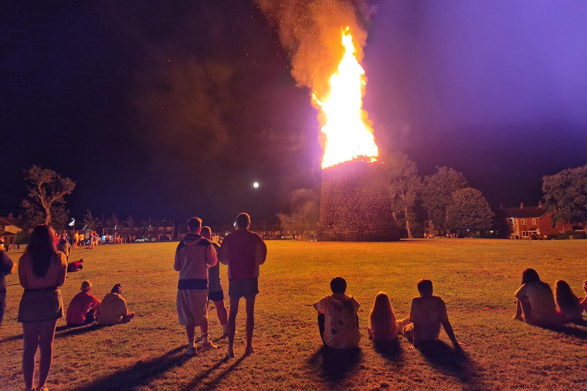 Eleventh night 2025: Flames leap into the skies as bonfires across ...