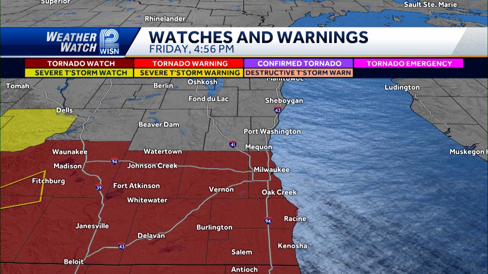 Southeast Wisconsin tornado watches canceled