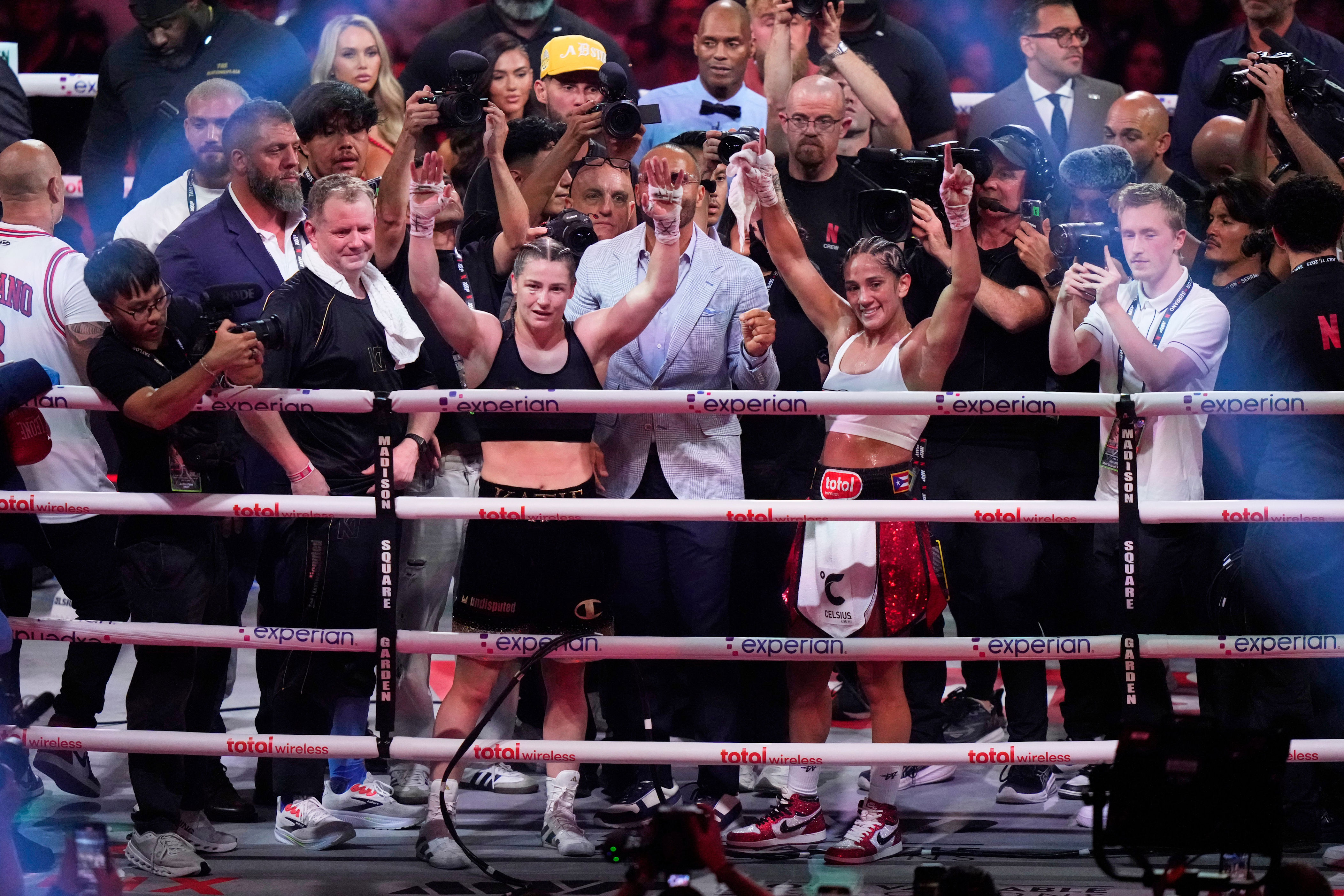Katie Taylor beats Amanda Serrano in third meeting to retain undisputed title