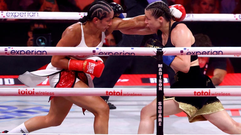 Taylor beats Serrano again in thrilling trilogy fight