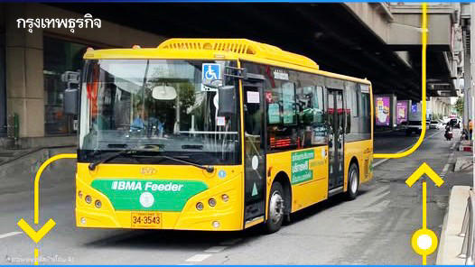 เดินทางฟรี! ดีต่อใจ รถบัสไฟฟ้า BMA Feeder กับ 7 เส้นทาง