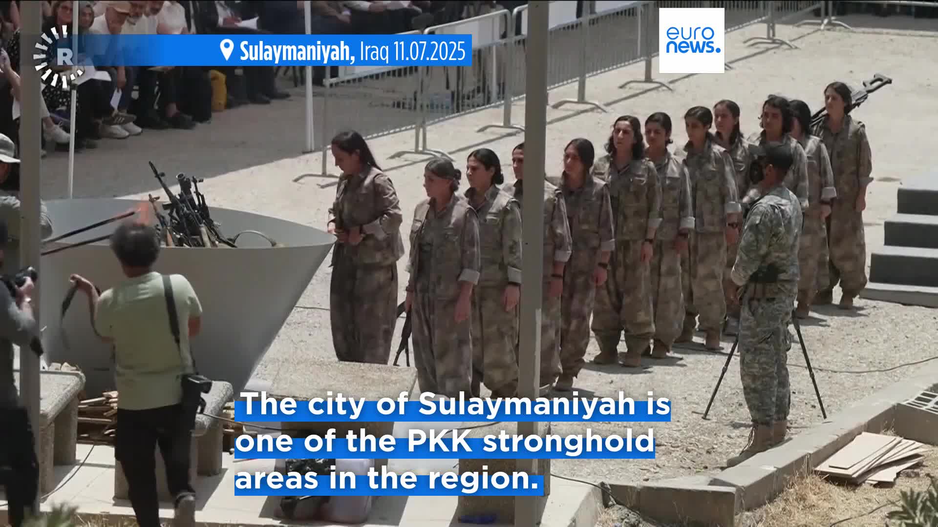 PKK militants in Iraq begin laying down arms as part of peace process ...