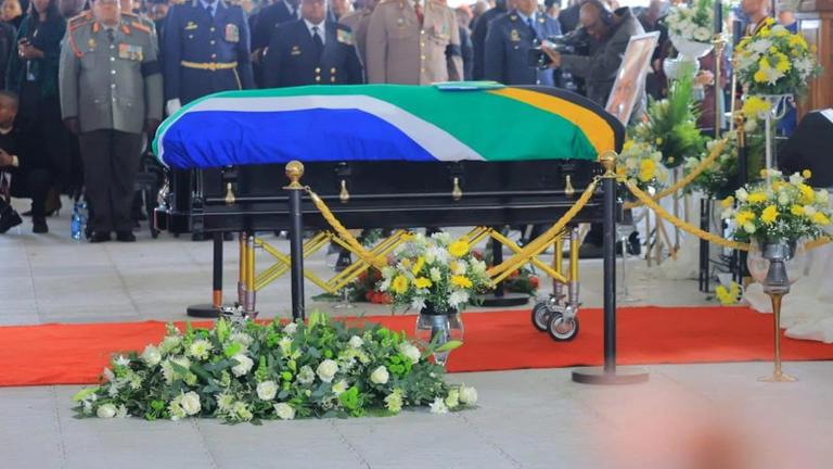 Cyril Ramaphosa pays tribute to David Mabuza at state funeral