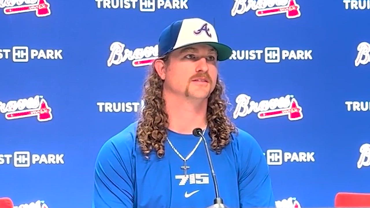 Braves Grant Holmes on Key Pitch and Rookie Phenom Drake Baldwin after ...