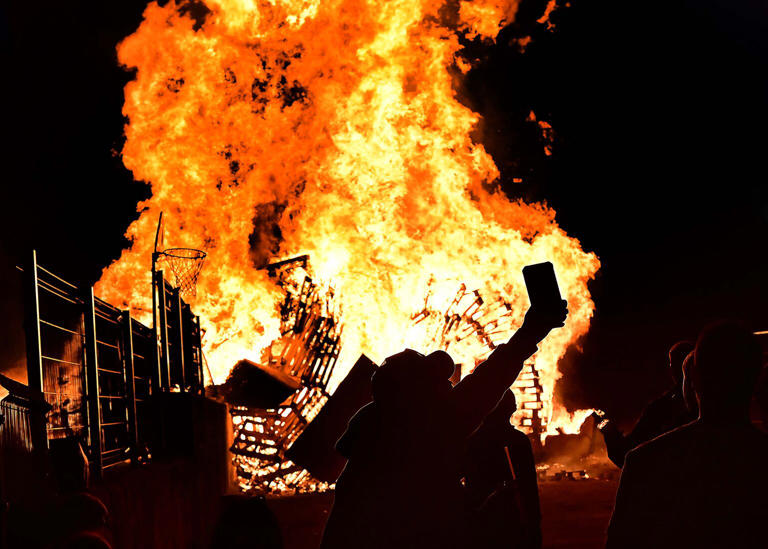 Firefighter attacked at bonfire site as service describes ‘challenging ...