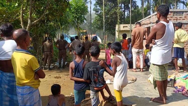Eviction drive begins in Goalpara's Krishnai forest area; over 1,000 ...