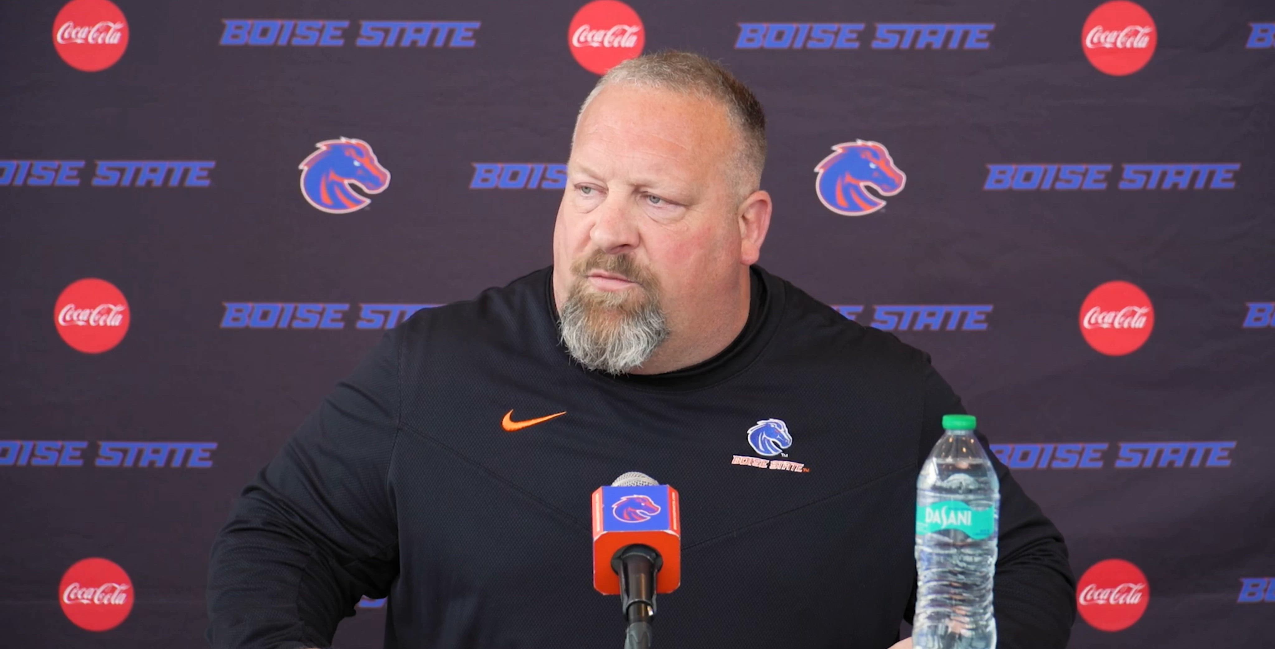 Boise State Broncos assistant coach Stacy Collins on spring football ...