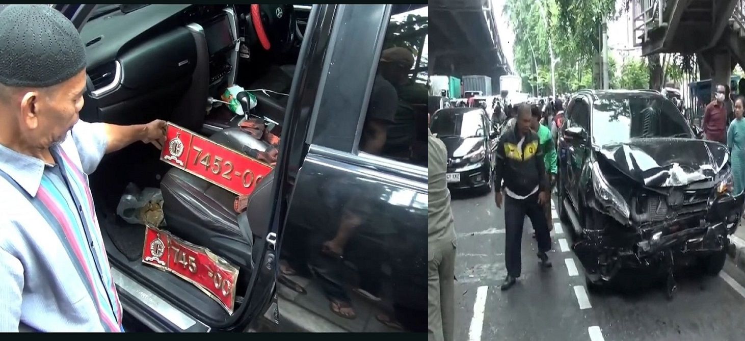 Polisi Curiga, Pelat Dinas Lemhanas di Toyota Fortuner Laka Beruntun ...