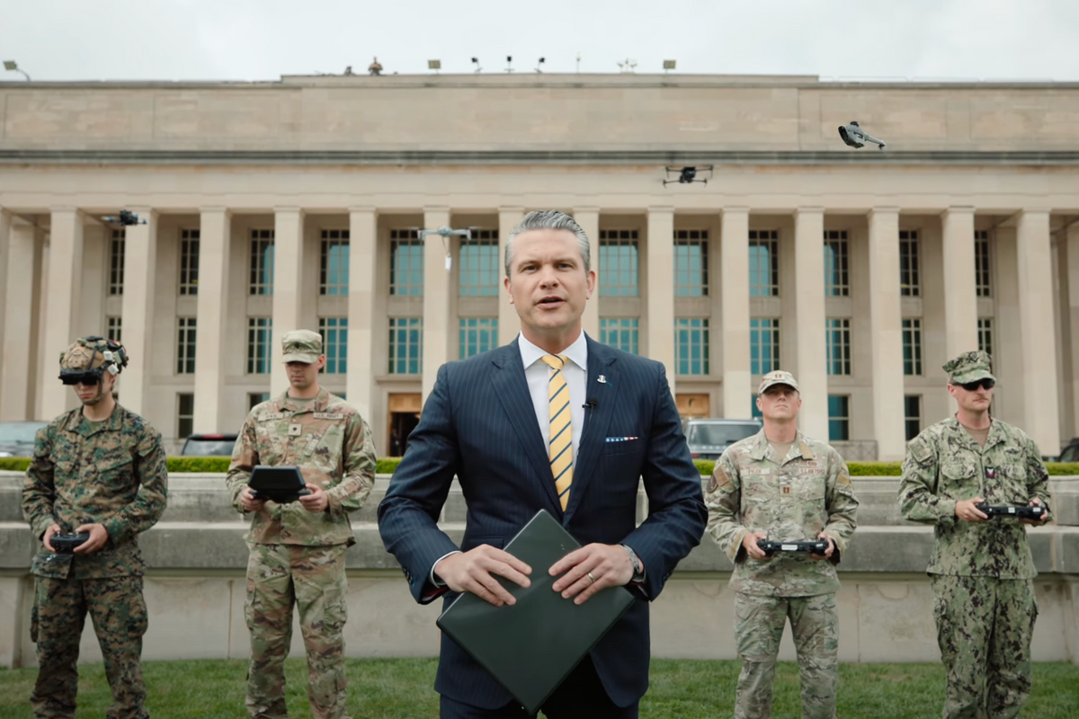 Pete Hegseth’s ‘embarrassing’ drone promo video compared to SNL skit