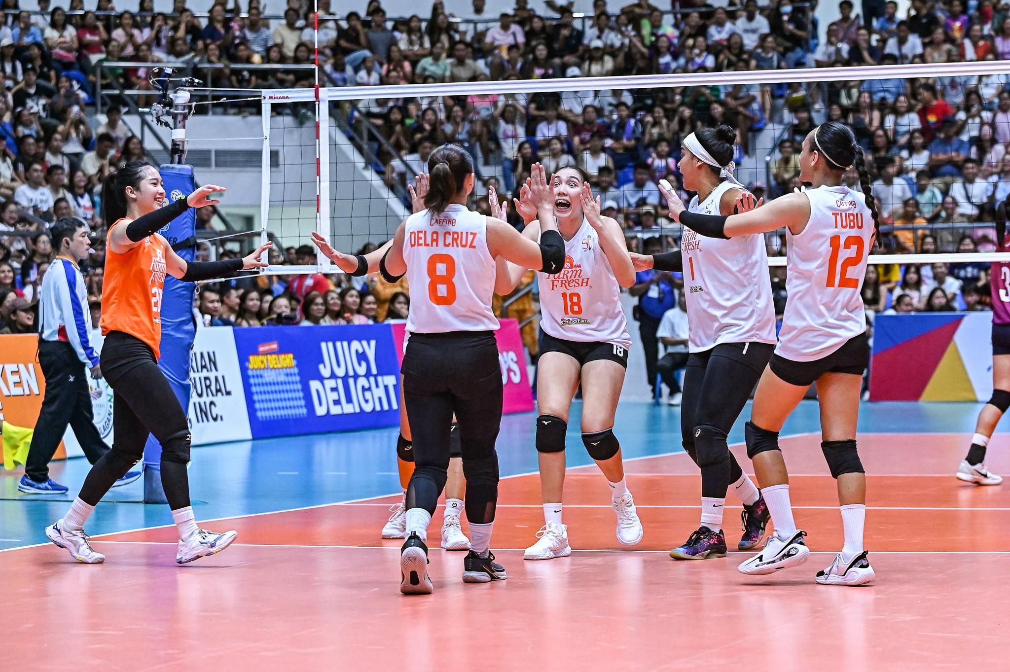 PVL: Farm Fresh shocks Choco Mucho in 4 sets, grabs first On Tour win