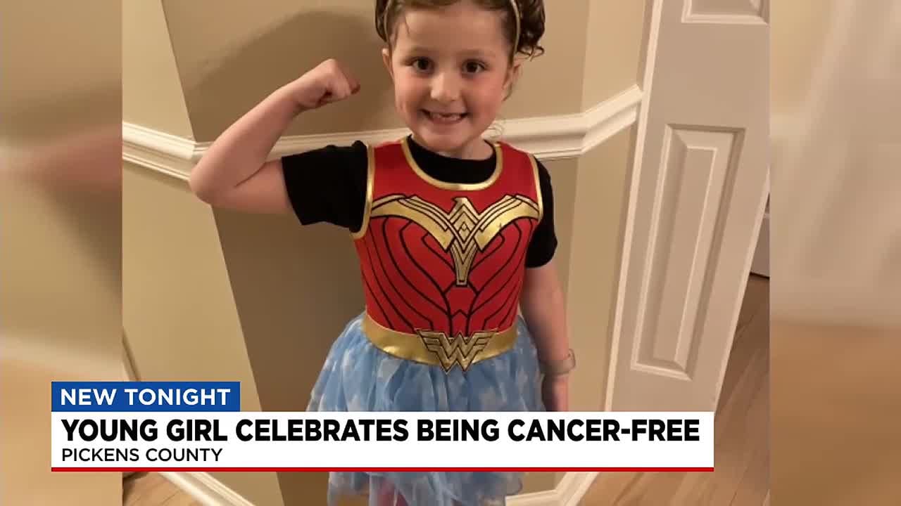 6-year-old celebrates being cancer-free with parade and bell ringing ...