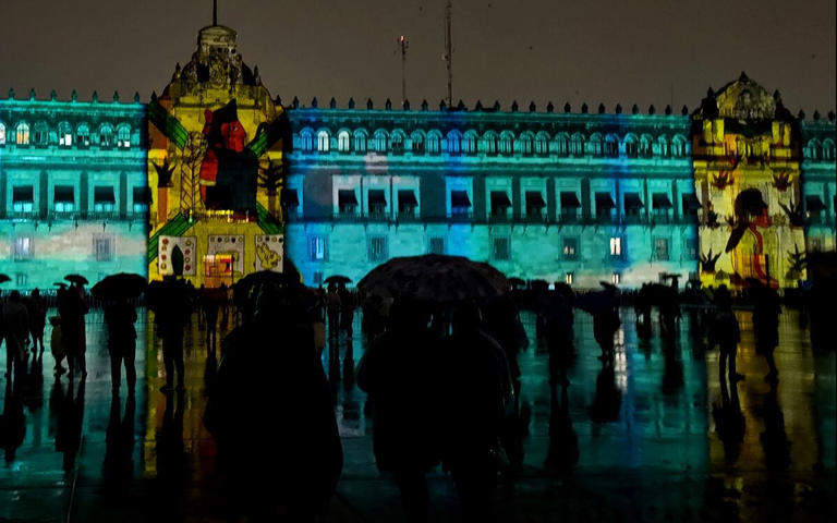 FOTOS: Así es el videomapping con el que se conmemoran 700 años de la fundación de México ...