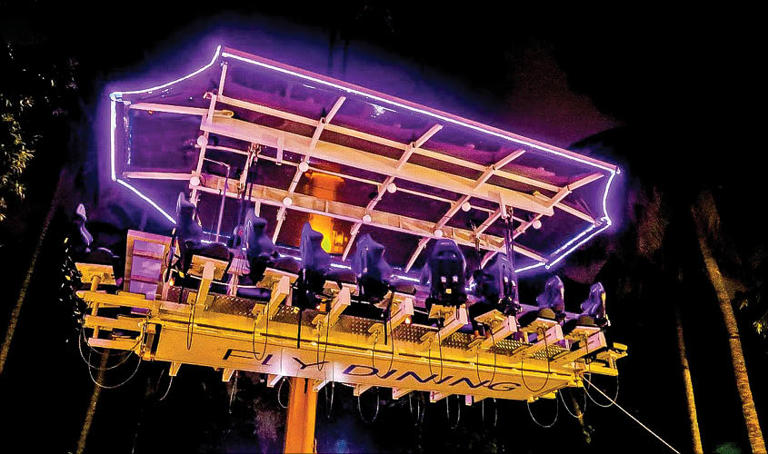 Have a meal in the sky at India's first fly-dining venue