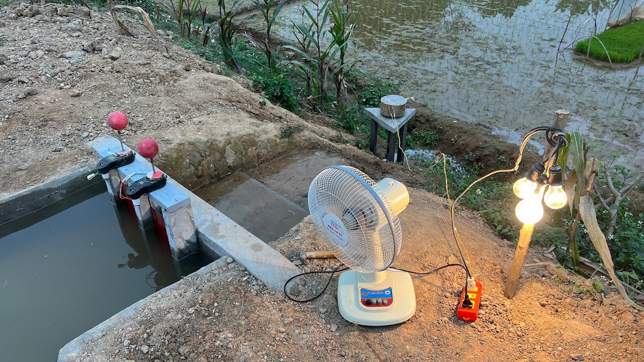 Make a 220V Hydroelectric Power Plant in JUST 1 Week