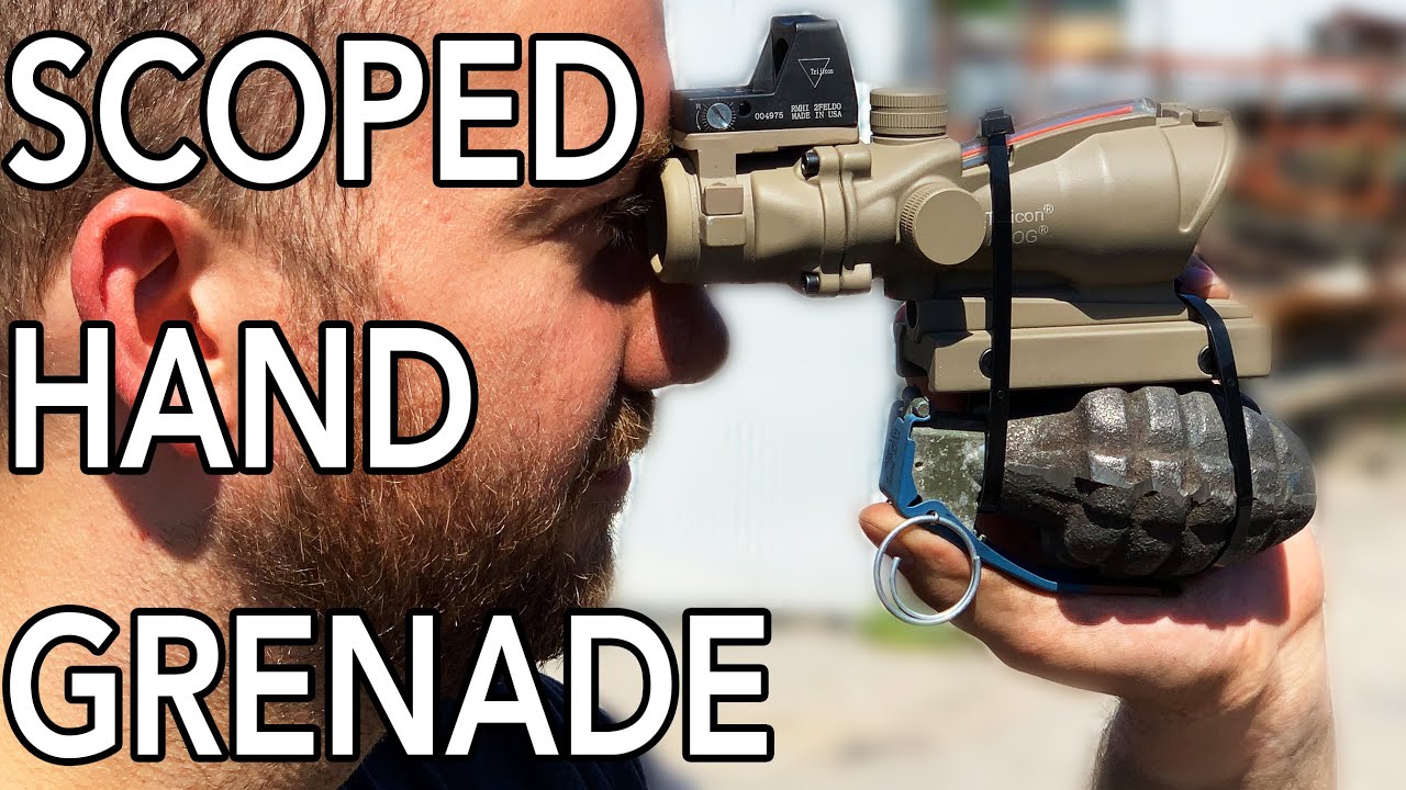 Grenade and Scope Cut in Half with 60,000 PSI Waterjet