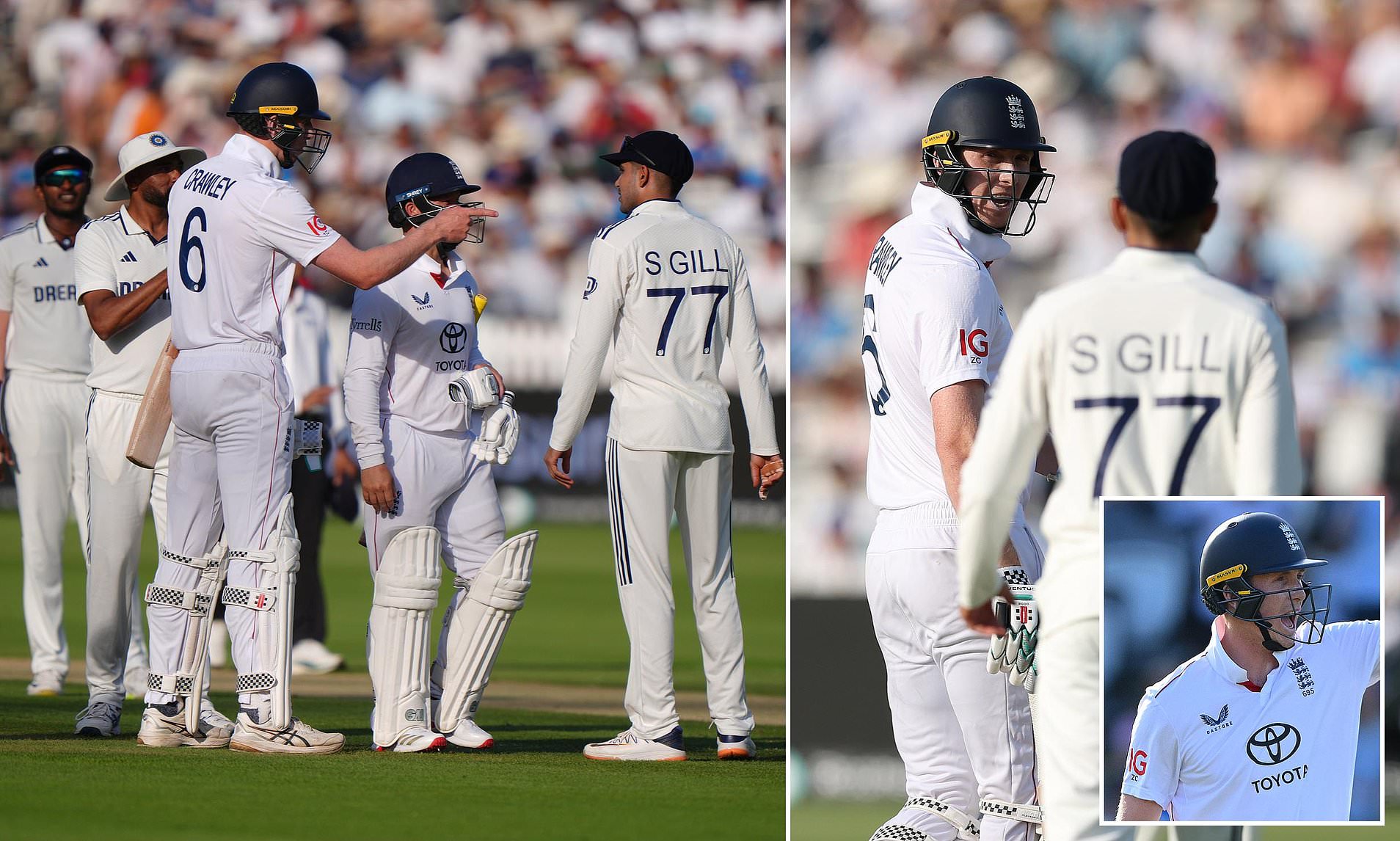 England and India head into a one innings shoot-out as tempers flare at ...
