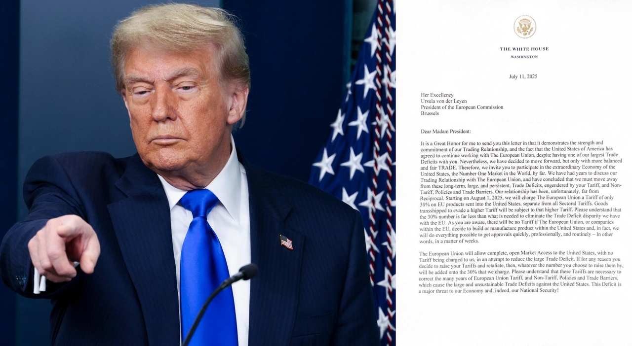 Dazi, testo integrale lettera di Donald Trump all'Ue: «Non rimarrete ...