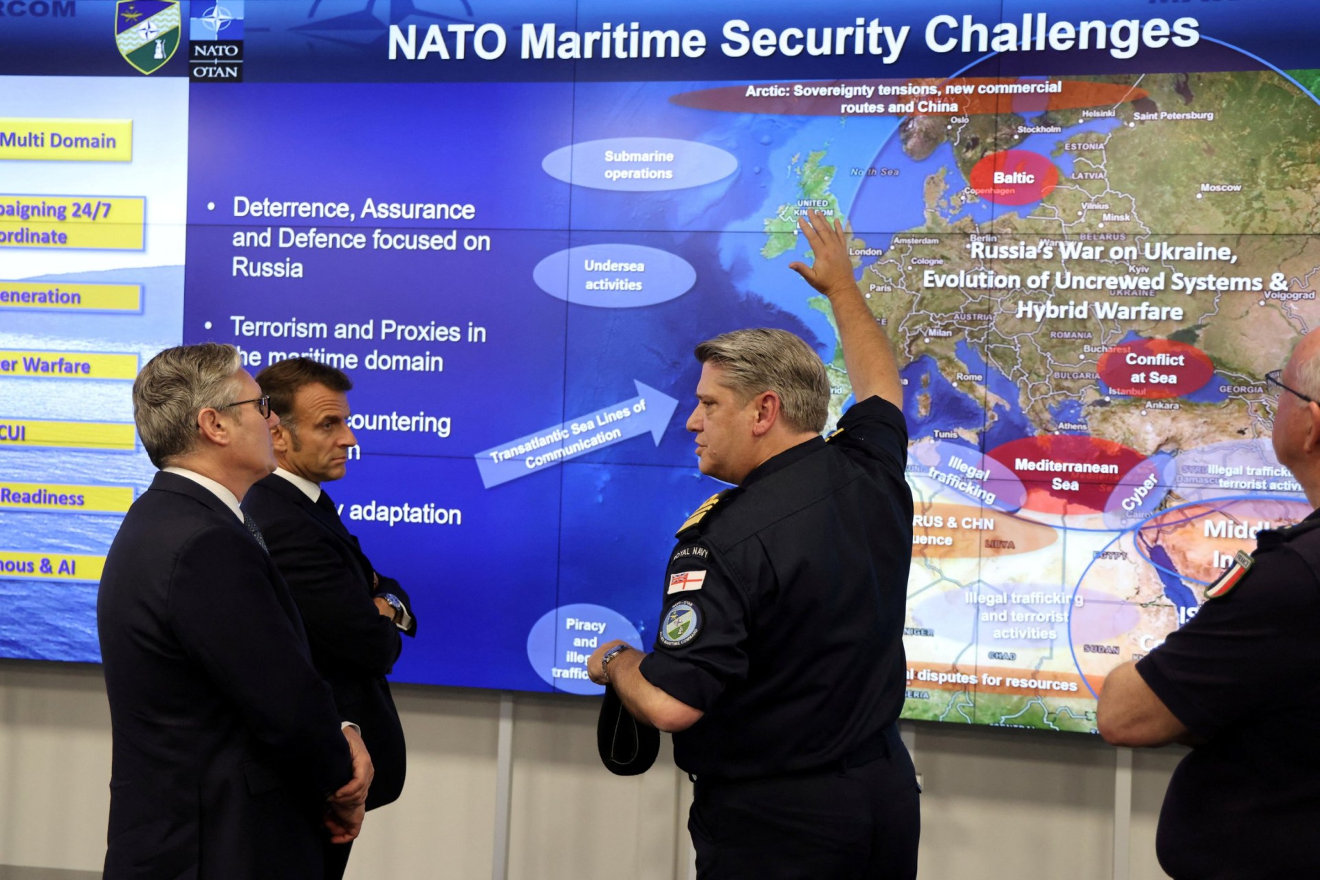 Map reveals Nato's maritime security challenges