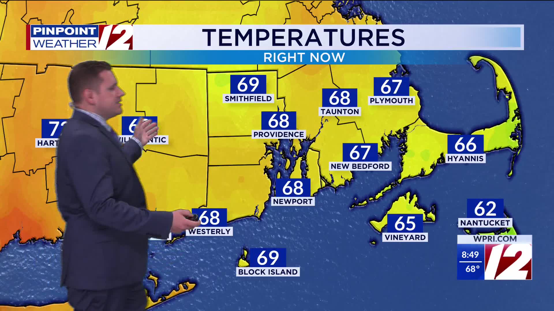 WPRI 12 Weather Forecast 7/12/25: Clouds to Partial Sun Today