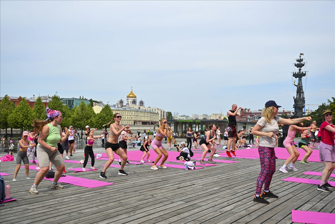 Moskova’da ‘’Hareket halindeki güzellik ‘’ temalı kadın spor festivali