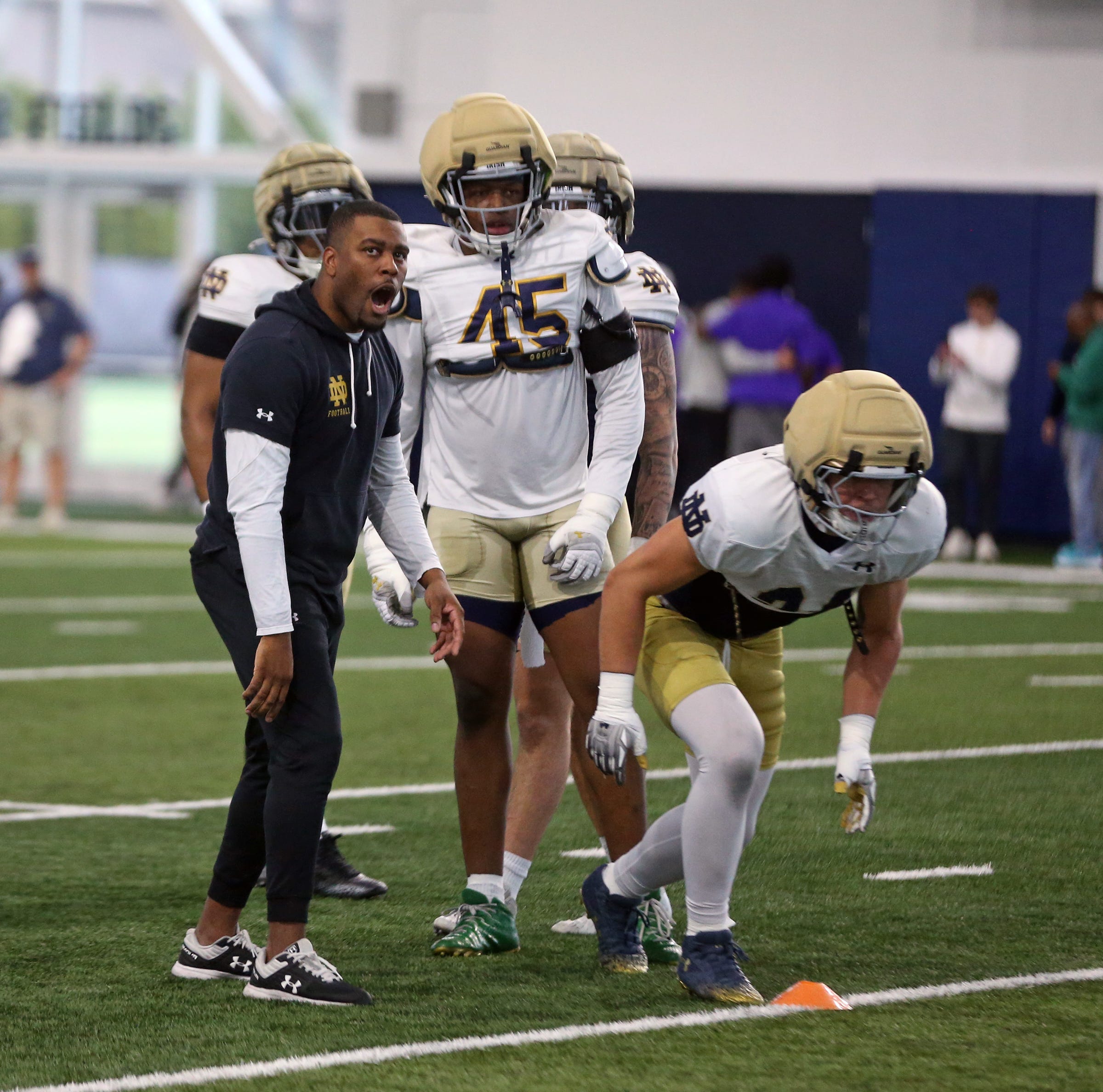 Notre Dame coach Mike Mickens is coming in for high praise