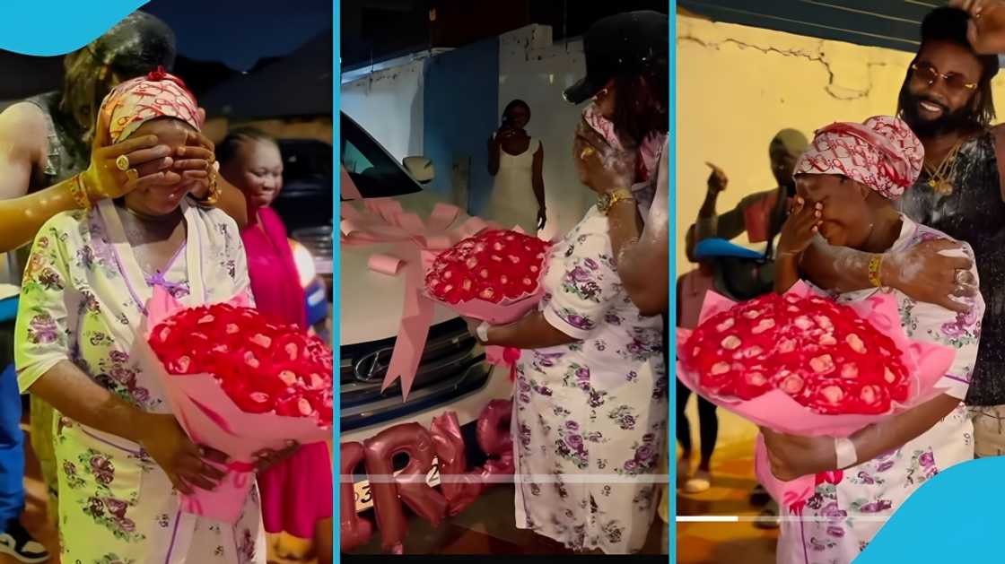 TikToker Adwoa Rema's husband welcomes her home with a beautiful gift ...