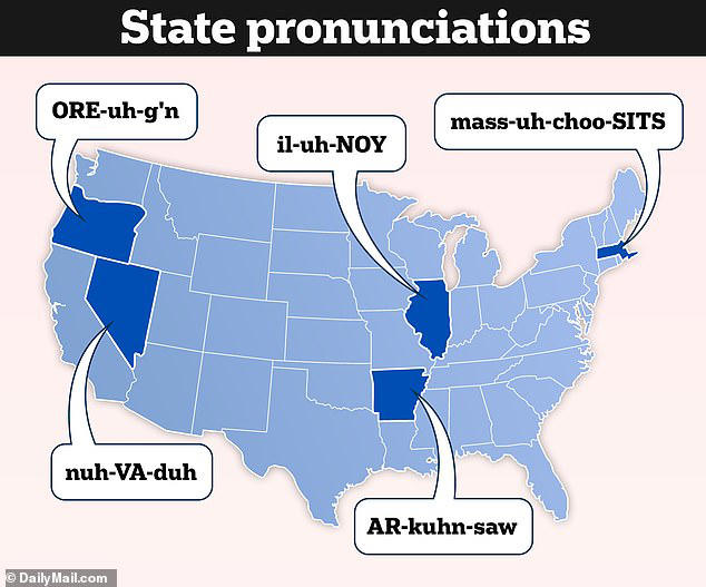 People just realizing they've been pronouncing five state names wrong ...