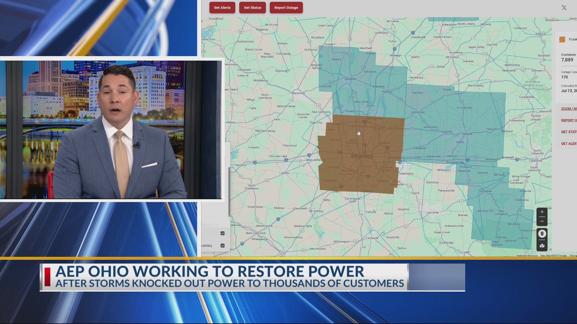 AEP Ohio working to restore power