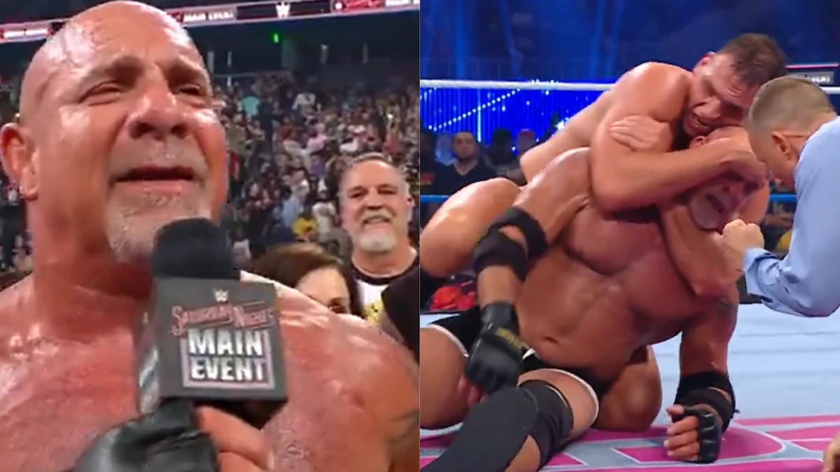 Goldberg Gives Emotional Speech After Losing The Final Wrestling Match ...