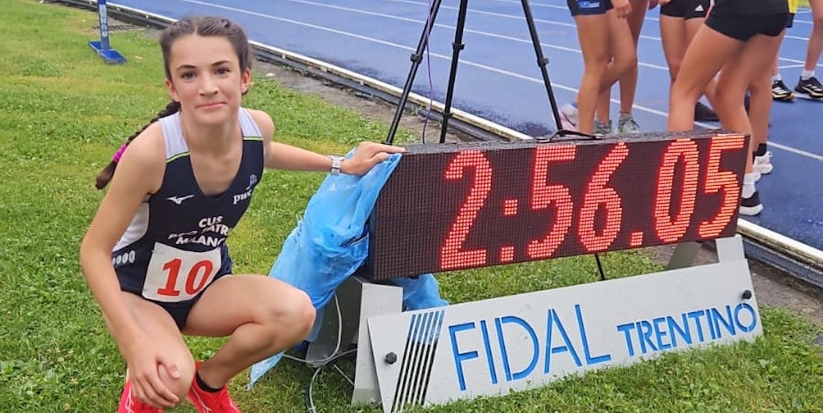 Lydia Ghizzoni, la tredicenne che corre più forte di Nadia Battocletti