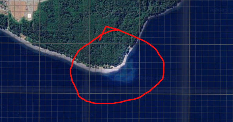 'Mysterious Skull' on Google Maps Off Canadian Island Has Spooked The Internet