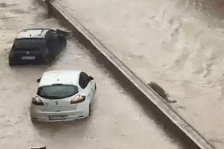 Spain hit by storm and hail warning as cars underwater after torrential ...