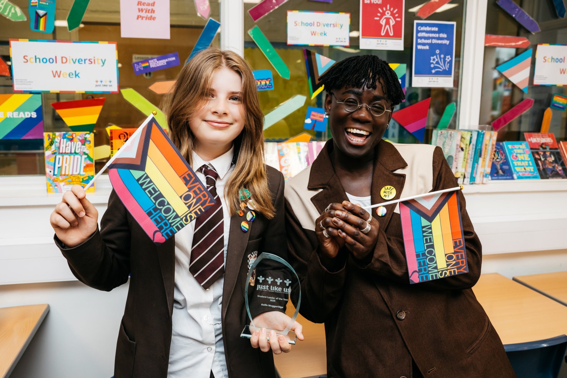 Schoolgirl starts Pride club after poster torn down