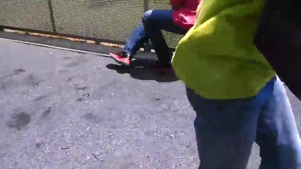 Friends Fail at Jumping a Fence