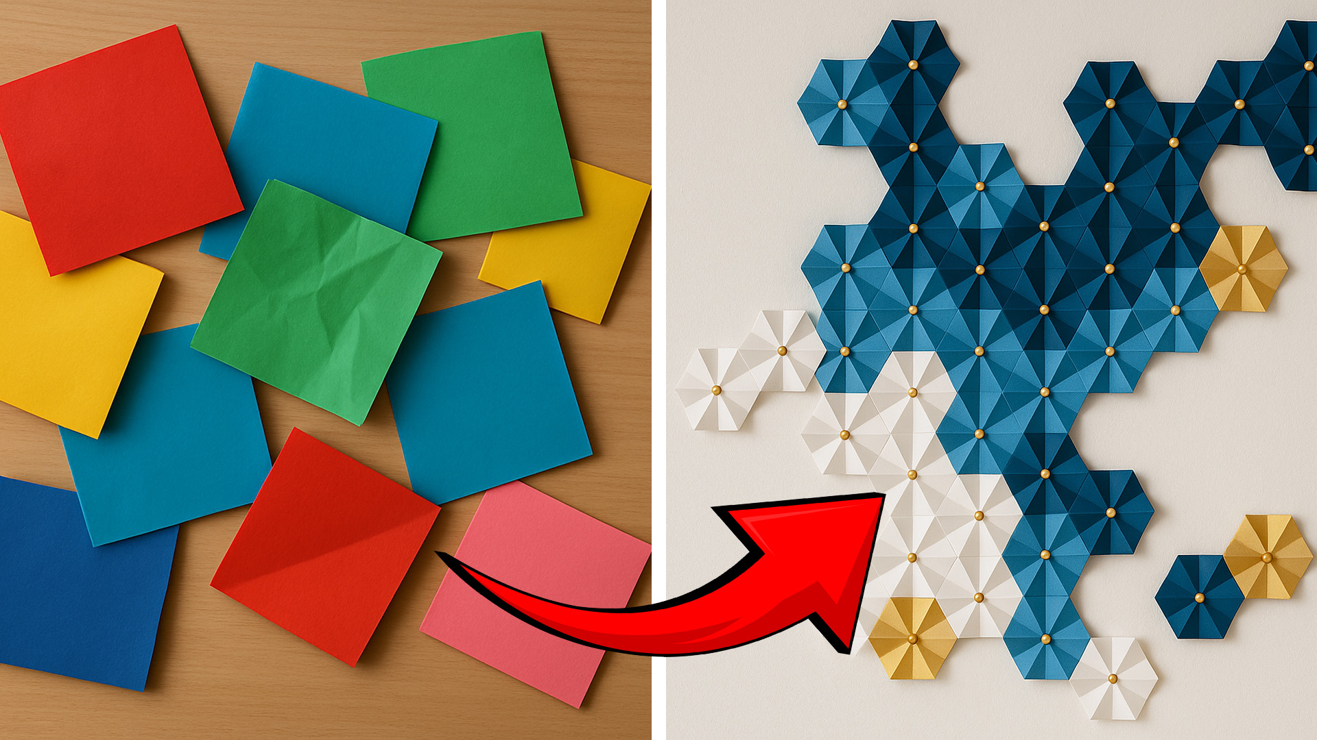 DIY 3D Wall Decoration Idea | Step-by-Step Tutorial with Pictographic ...