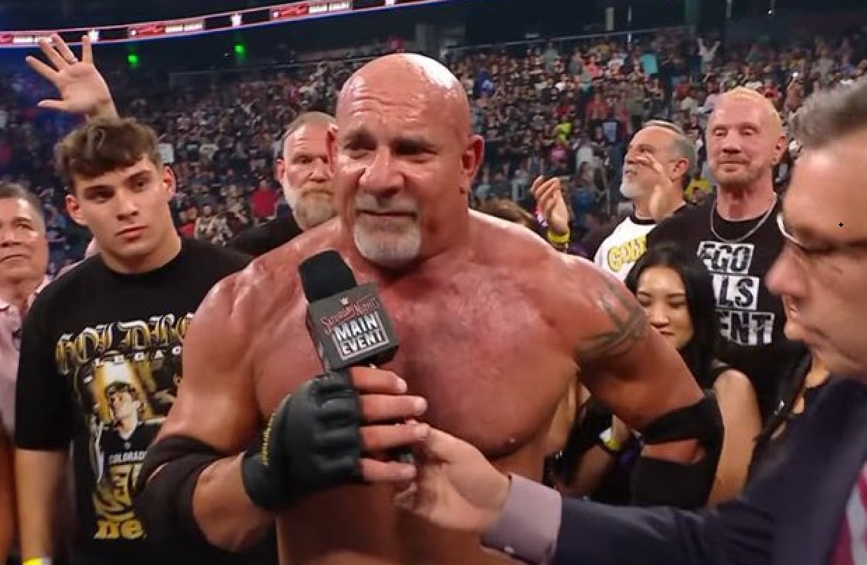 WWE fans livid as Goldberg's farewell speech gets cut