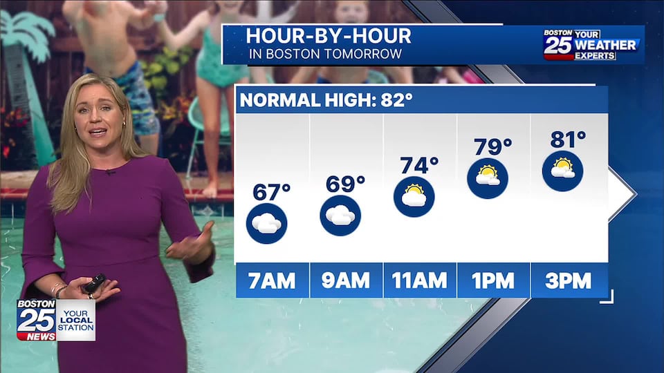 Boston 25 Saturday Evening Weather Forecast