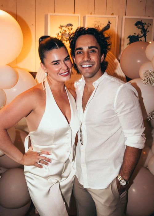 At last! Karen Byrne and Jake Carter's long-awaited engagement bash