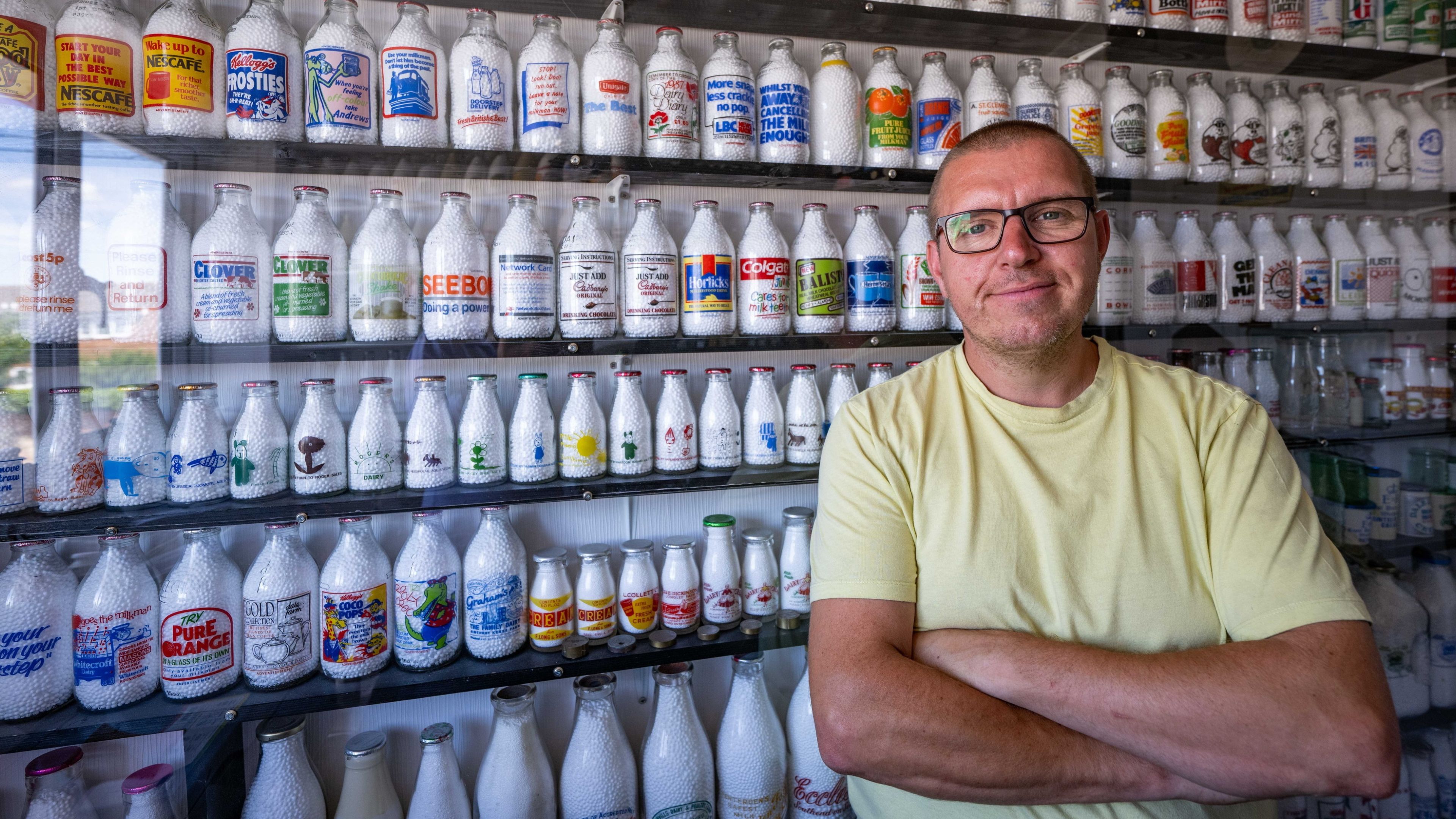 Former milkman collects over 20,000 milk bottles across 40 years