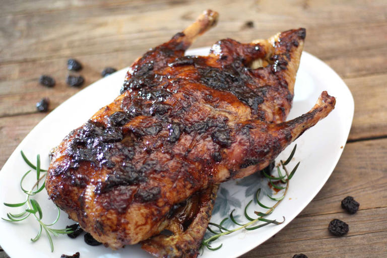 How to Make Balsamic Cherry Glazed Duck with Crispy Skin
