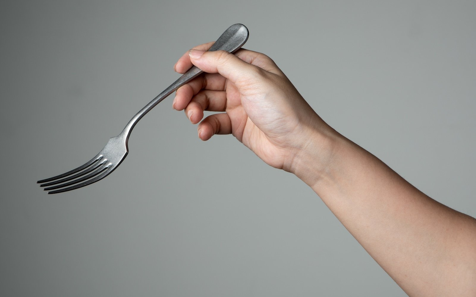 ‘Can I touch your fork?’