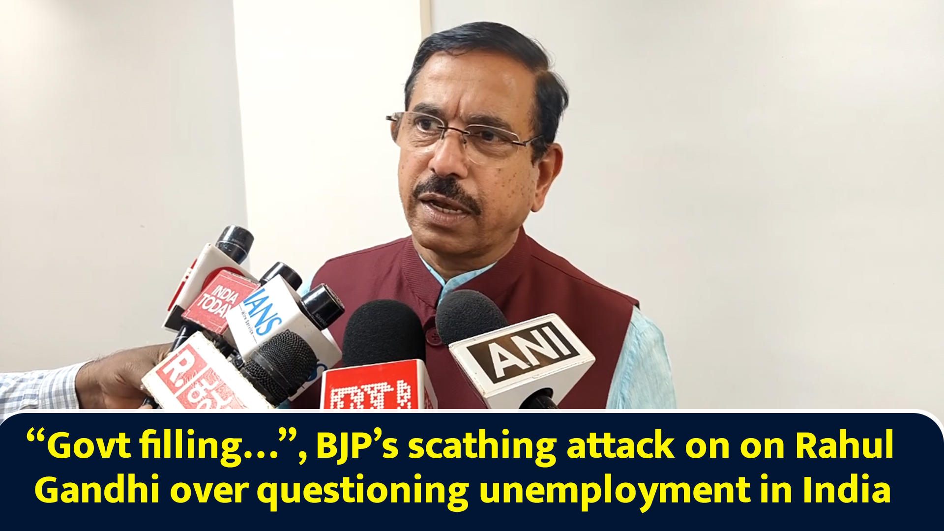 Govt Filling Bjp S Scathing Attack On On Rahul Gandhi Over