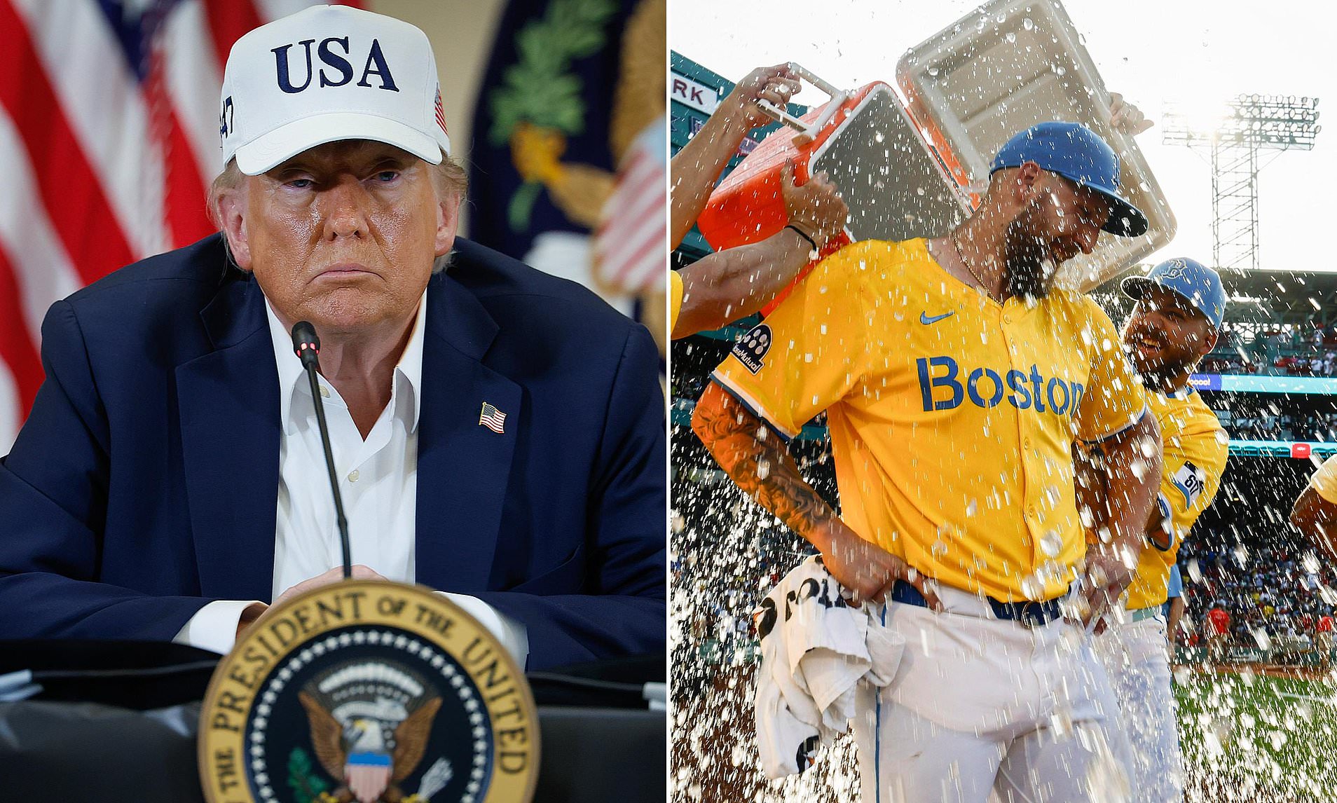 Donald Trump reveals why HE is the reason for the Boston Red Sox's nine ...
