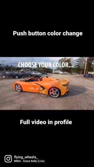 Color changing corvette