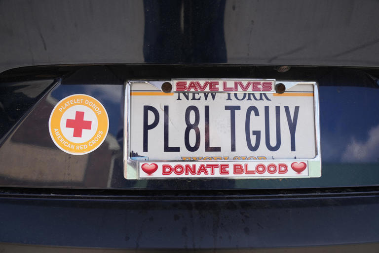 Man donating platelets at every American Red Cross site checks Ohio off ...